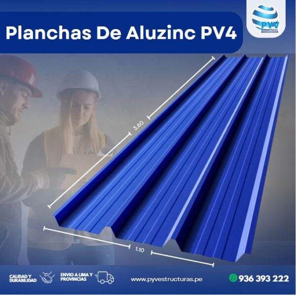 Venta De Plancha Aluzinc PV4 - PYV ESTRUCTURAS