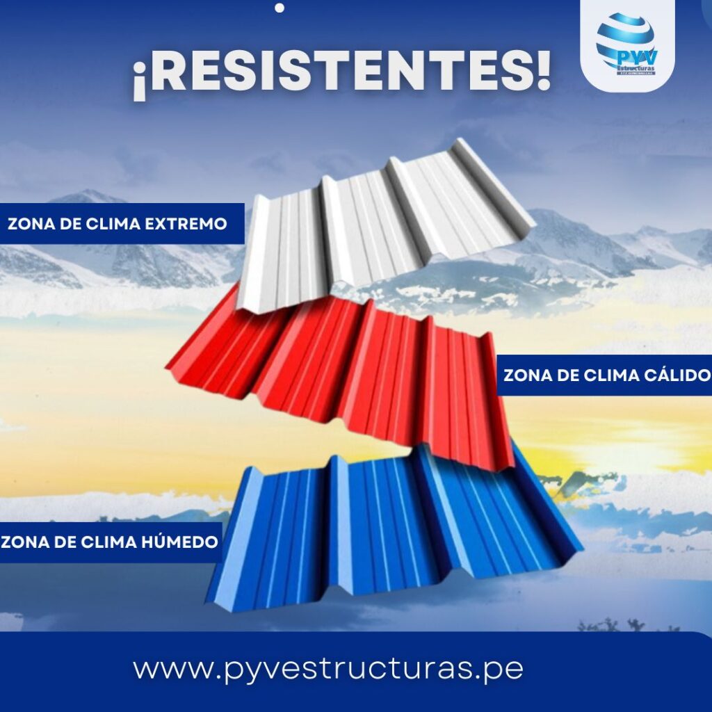 Coberturas Metálicas Aluzinc TR4 y TR5 En Lima - PYV ESTRUCTURAS