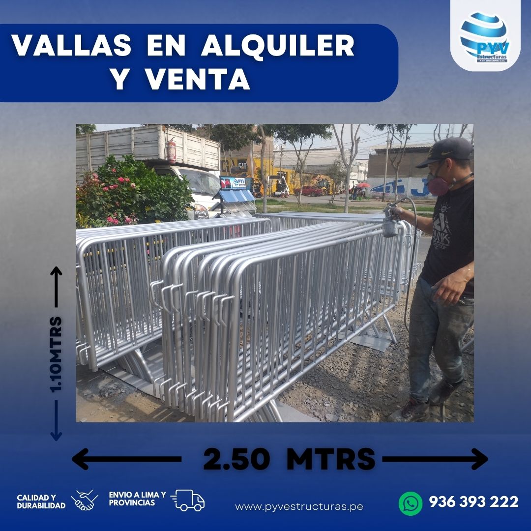 Vallas en Alquiler y Venta Lima - PYV ESTRUCTURAS