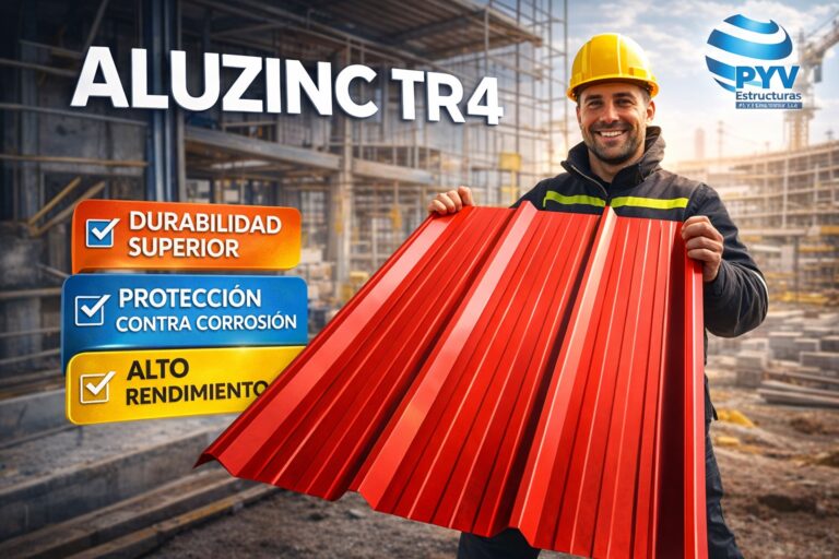 Coberturas en TR4 en Aluzinc - PYV ESTRUCTURAS